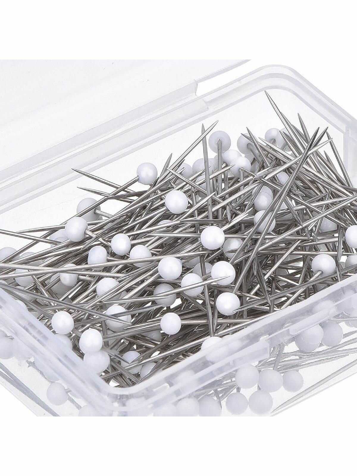 Швейные булавки 38мм (250 шт), Белый