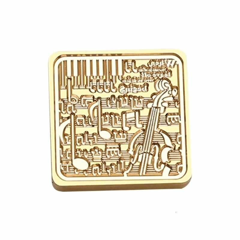 Музыкальный штамп для воска, - J