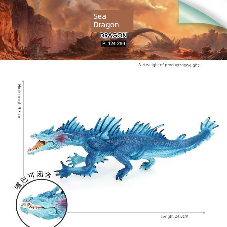 Имитация мифического зверя из Запада: Ледяной Дракон, реалистичная модель животного-динозавра, развивающая игрушка для