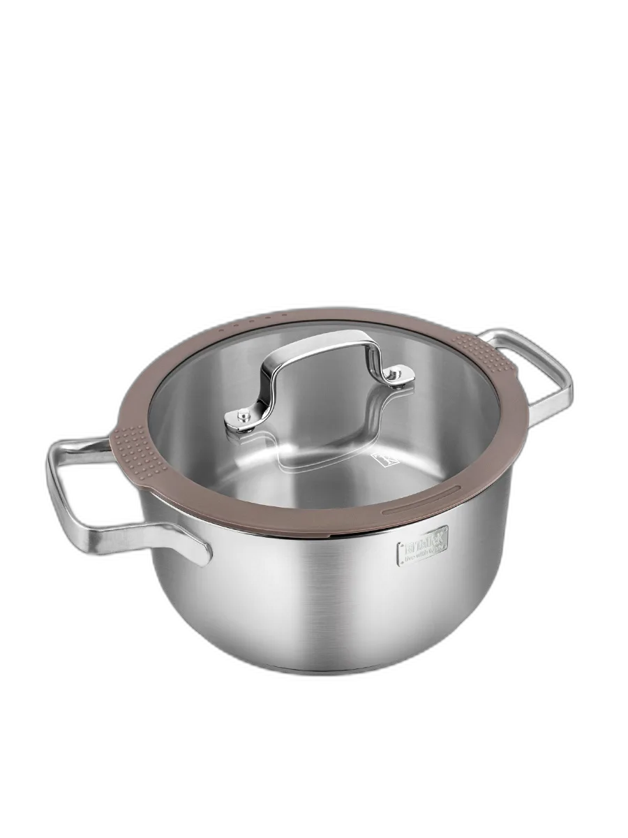 Кастрюля из нержавеющей стали 2,1 л