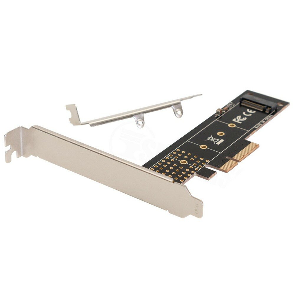 Orient переходник C300EN, Переходник PCI-Ex4->M.2 M-key NVMe SSD, тип 2230 2242 2260 2280 22110, 2 планки крепления в комплекте 33294