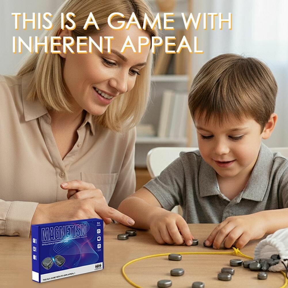 1 набор игрушек для игры в магнитные шахматы, с 20 камнями, для улучшения когнитивных навыков