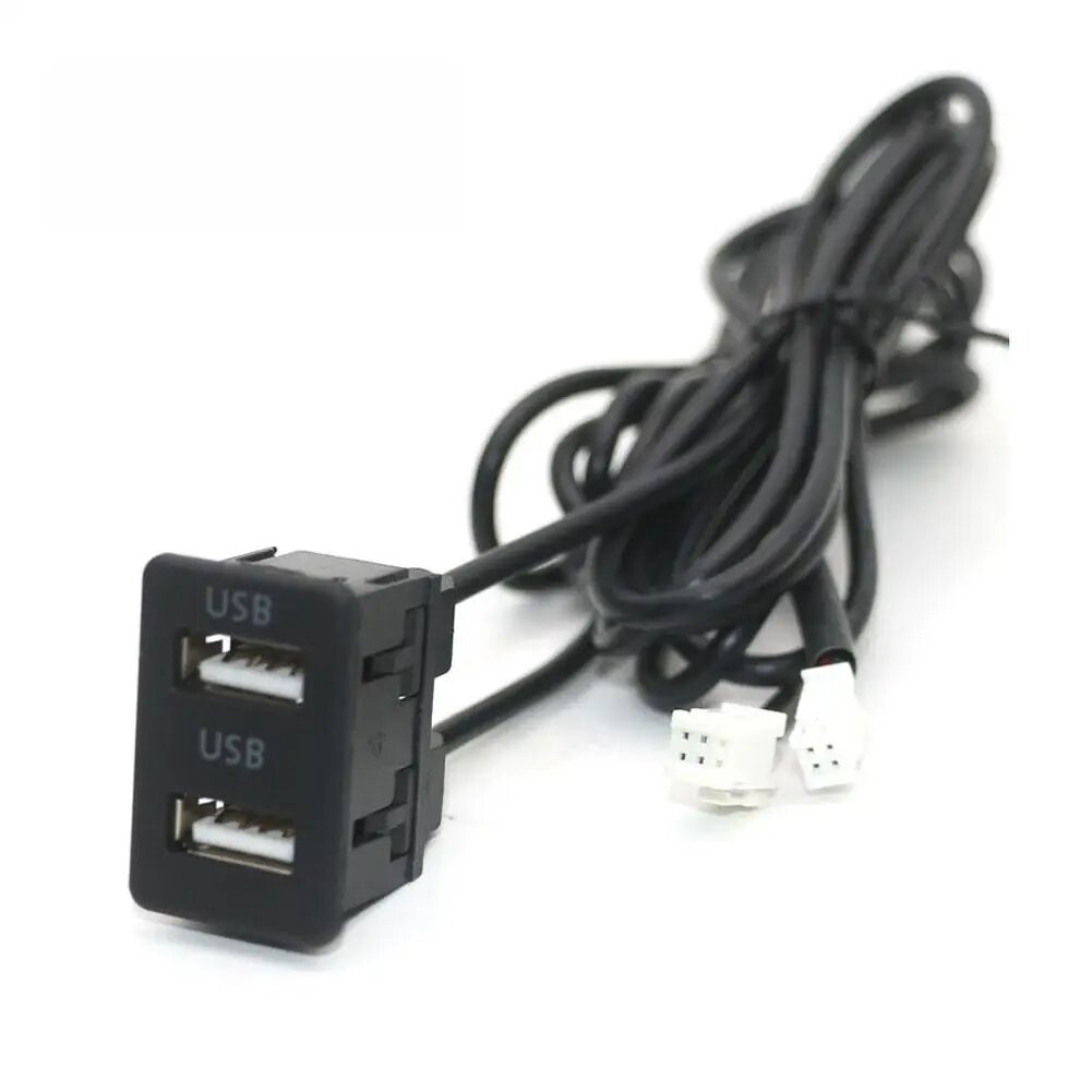 Автомобильный переключатель сиденья 4, 6-контактный двойной USB, женский удлинитель для крепления на приборной панели, экранированный кабель-адаптер, мультимедийный плеер на базе Android