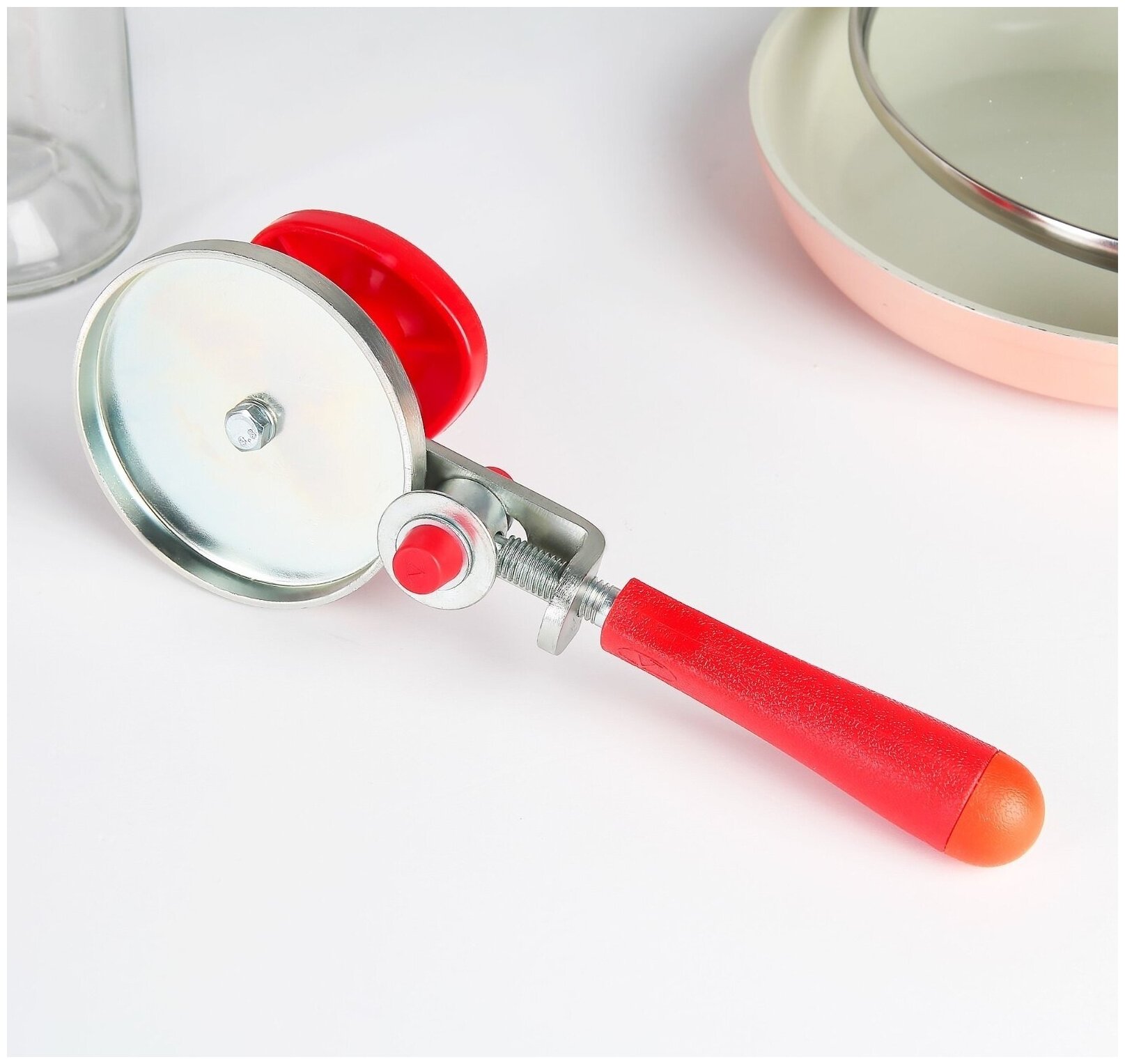 Закаточная машинка «Москвичка», d=82 мм, улитка, полимер диск