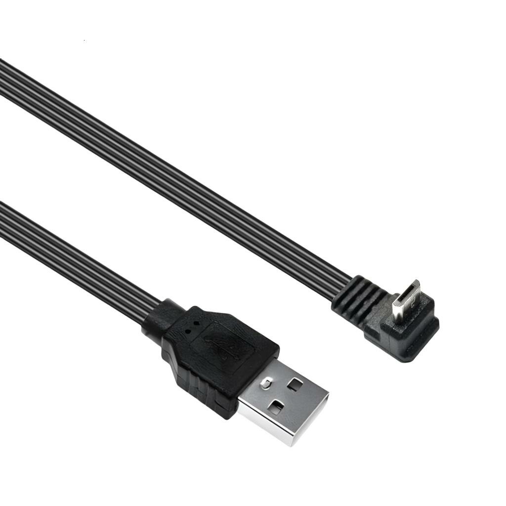 Плоский кабель для передачи данных от USB к Micro USB-10 см-верхний изгиб