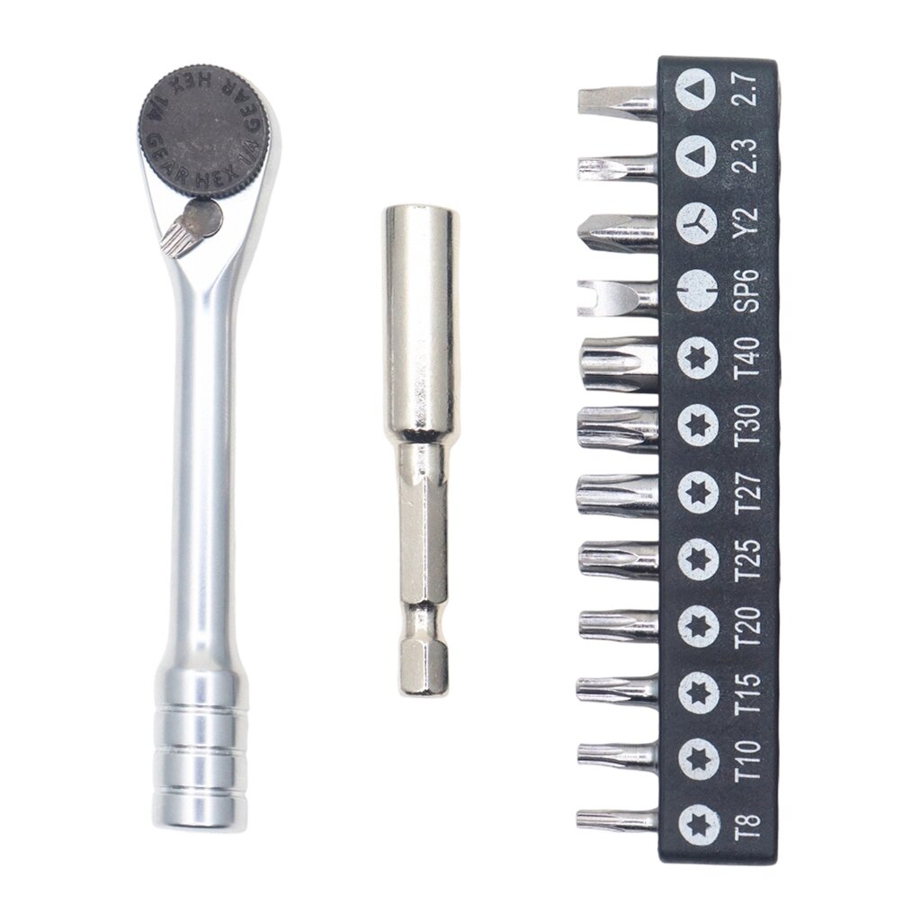 Двухголовочная Мини-Храповая Отвертка С Храповой Ручкой, Привод 1/4 Дюйма с Реверсивными Переключателями Для Ограниченного Пространства