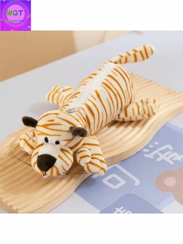 WQT Плюшевый пенал в форме животных, милые канцелярские товары, Форма тигра