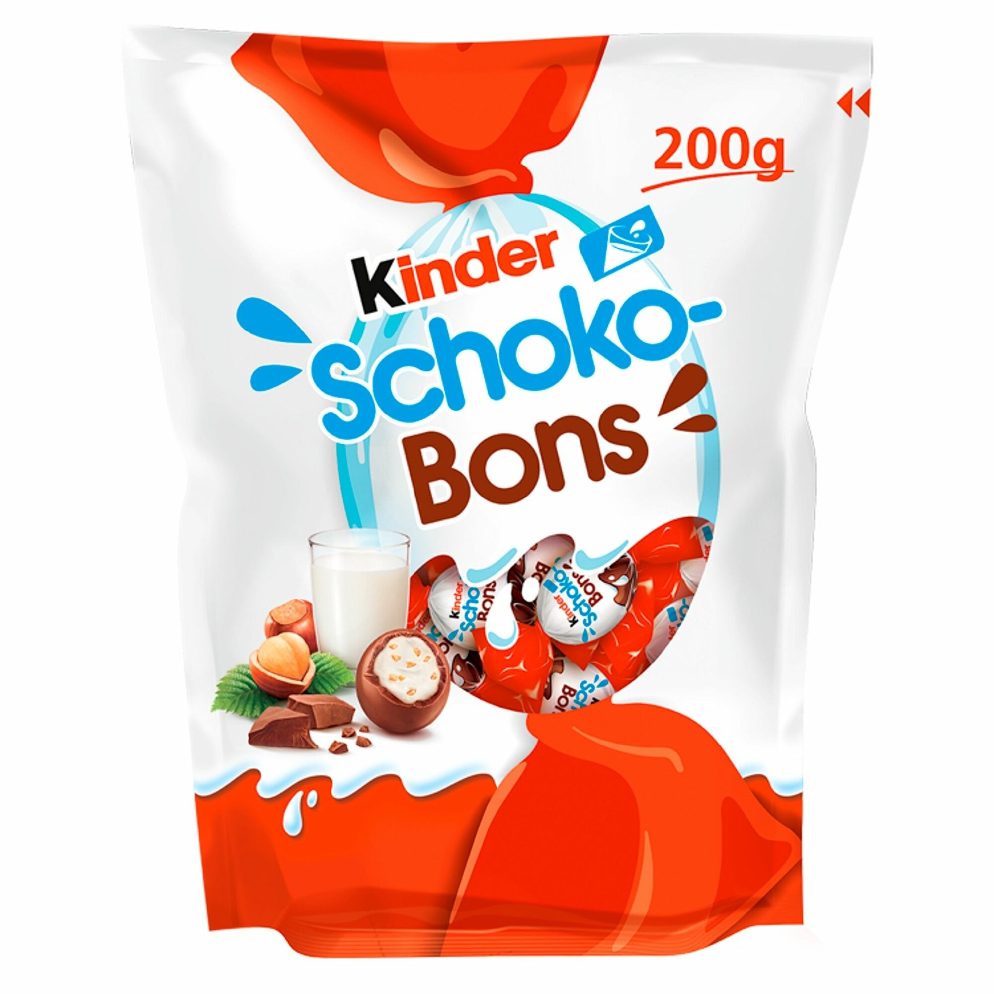 Конфеты Kinder Schoko-Bons с молочно-ореховой начинкой, 200 гр. (Германия)
