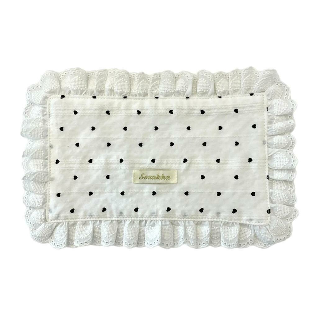 Многофункциональные хлопковые салфетки с кружевами, Черный - Салфетка под прибор