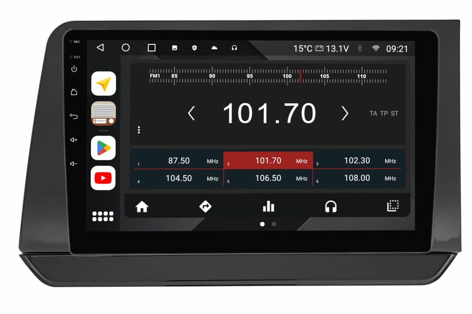 Магнитола Nissan Note 2021+ правый руль / 10 дюймов, 4/64GB, 8 ядер, DSP, 4G, Android 10 / Wide Media
