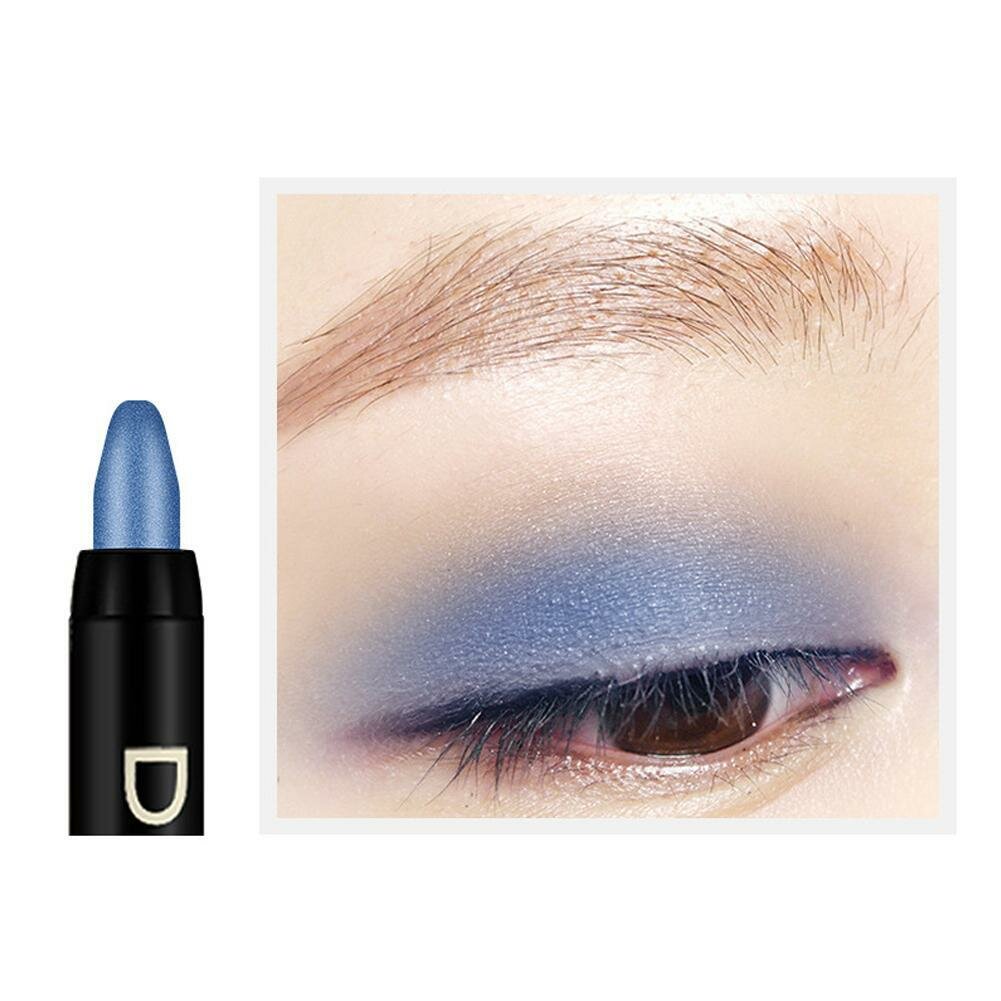 Long lasting Eyeshadow Stick Eye Makeup Compact Design Rotating Eyeshadow Stick Glitter Delicate Texture Waterproof Lying Silkworm Pencil Beginner