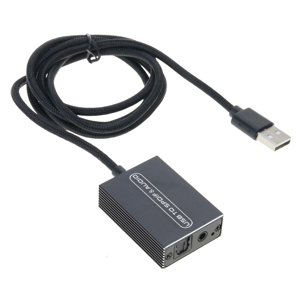USB-адаптер аудио для ноутбука с оптическим SPDIF и 3,5 мм, 120cm