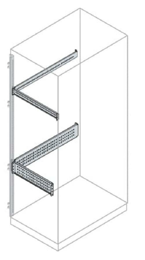 Набор профилей ABB монтажные, длина 600 мм, высота 100 мм, для установки аксессуаров, 2 шт