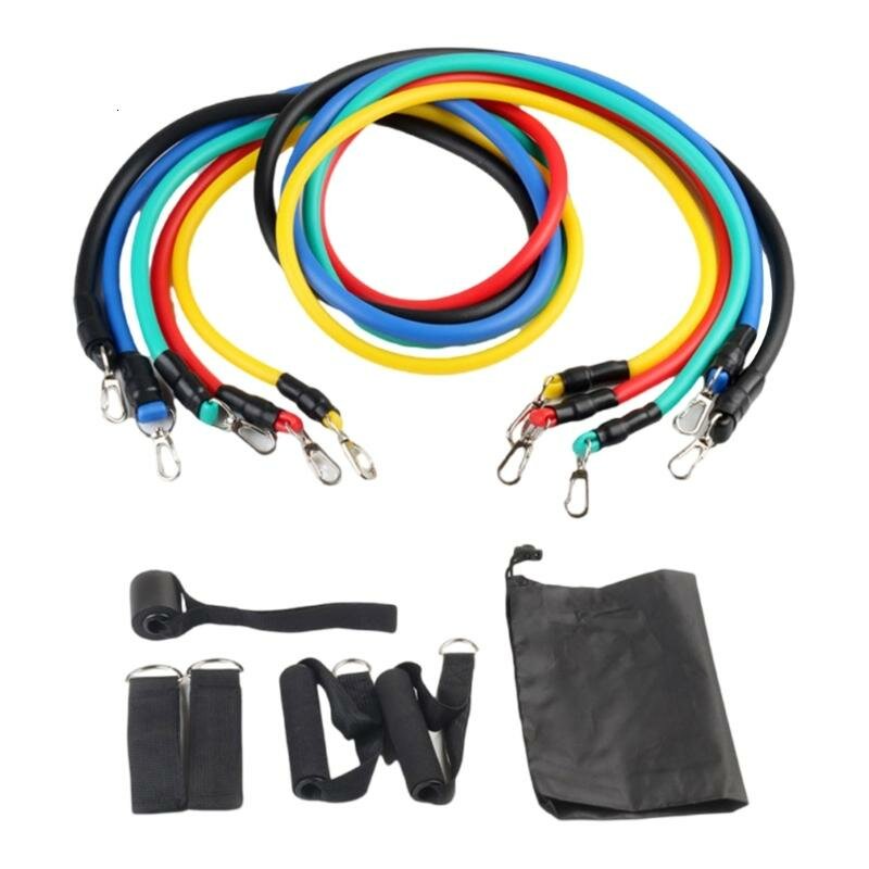 Эластичная лента для фитнеса с разным уровнем сопротивления, Пряжка с собачьим крючком