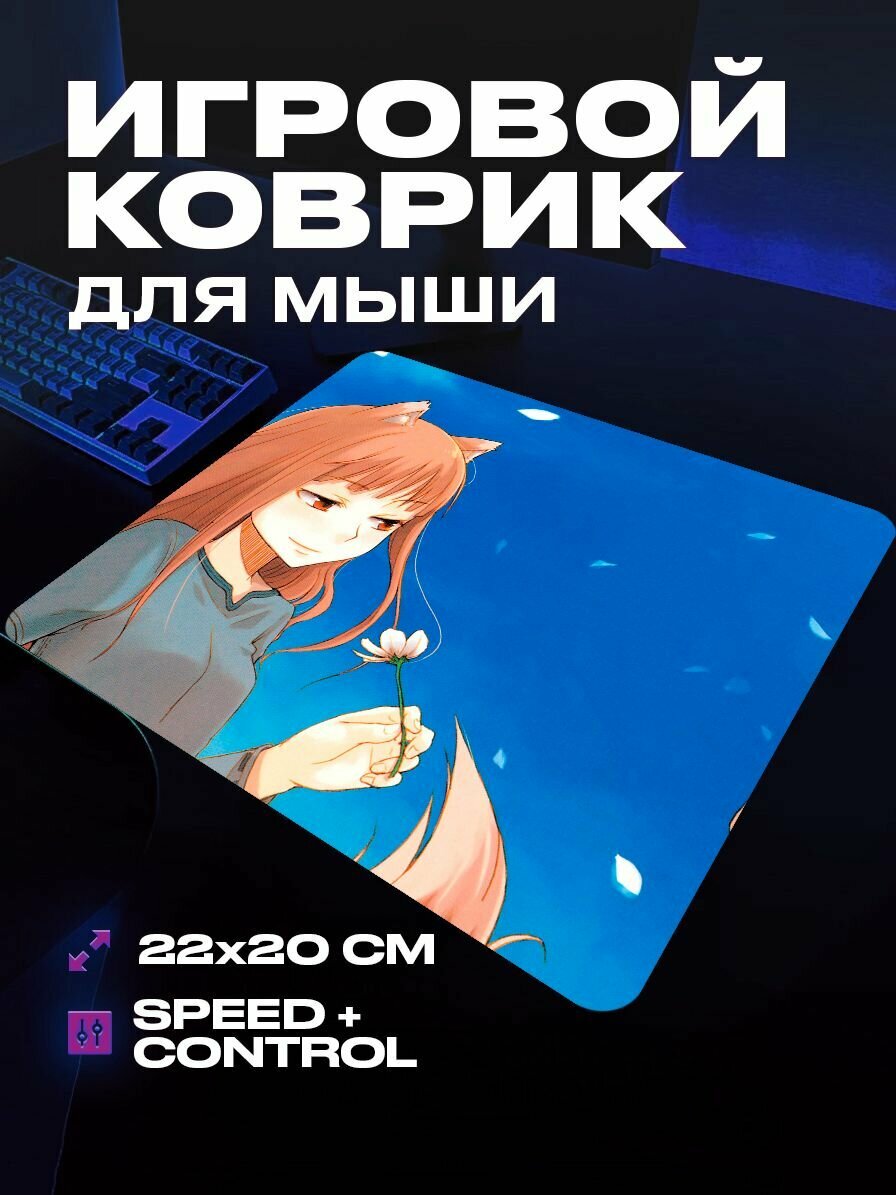 Коврик для мыши игровой Spice and wolf 22x20 см ProSleeves