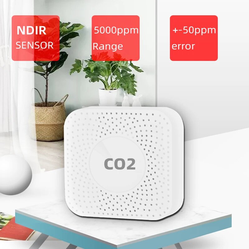 Датчик CO2 Tuya ZigBee DCR-WZCO2 — фото 1