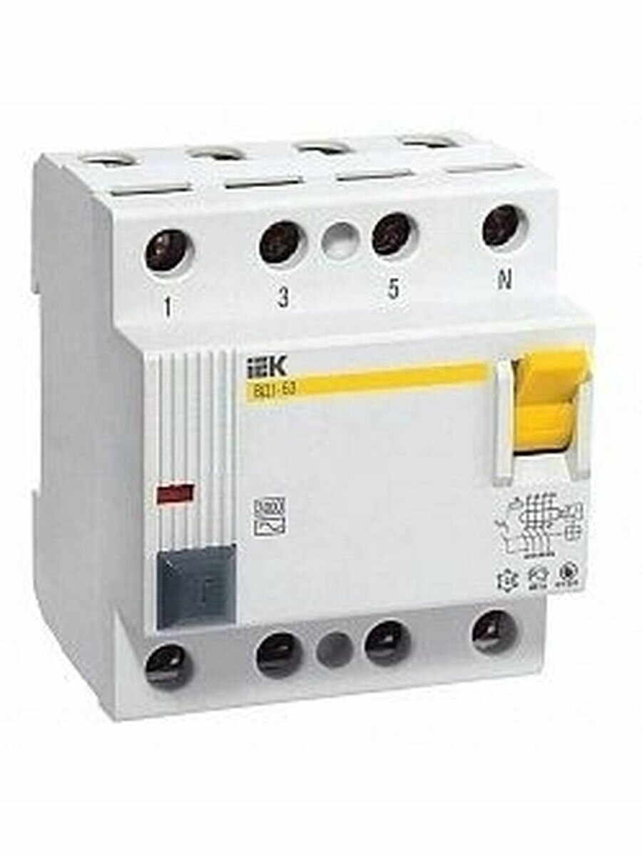 Выключатель дифференциального тока (ВДТ, УЗО) IEK MDV10-4-040-030