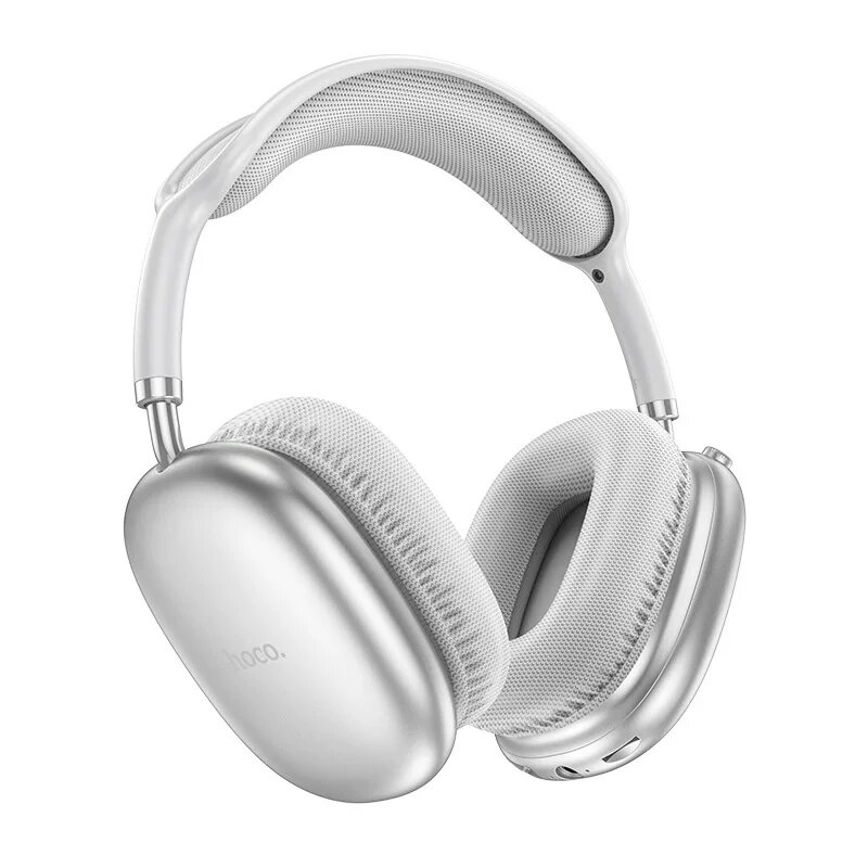 HOCO W35 Air беспроводные наушники Bluetooth серебристый цвет, дизайн на ушах для спорта, высокое качество звука с