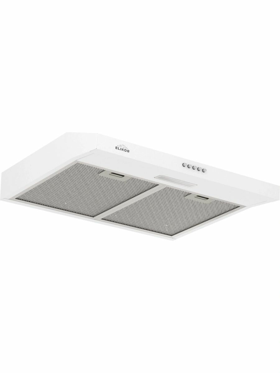 Вытяжка козырьковая Elikor Eco ONE 60 WH, управление кнопочное, белый 298168