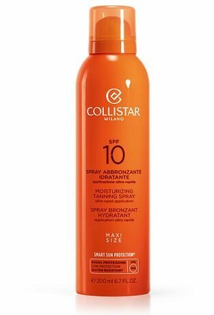 Collistar увлажняющий спрей для загара 200 мл/ COLLISTAR Moisturizing Tanning spray spf10 200ml