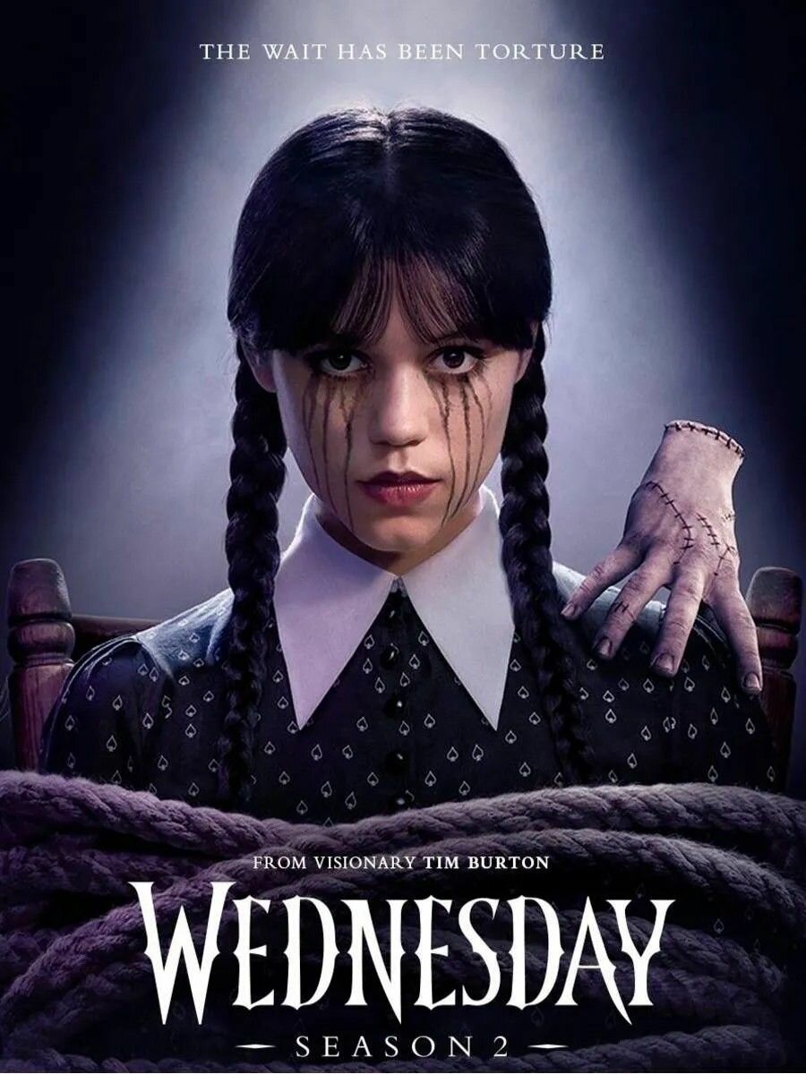 Постер для интерьера на стену (40х50 см). Сериал Уэнсдэй (Wednesday)