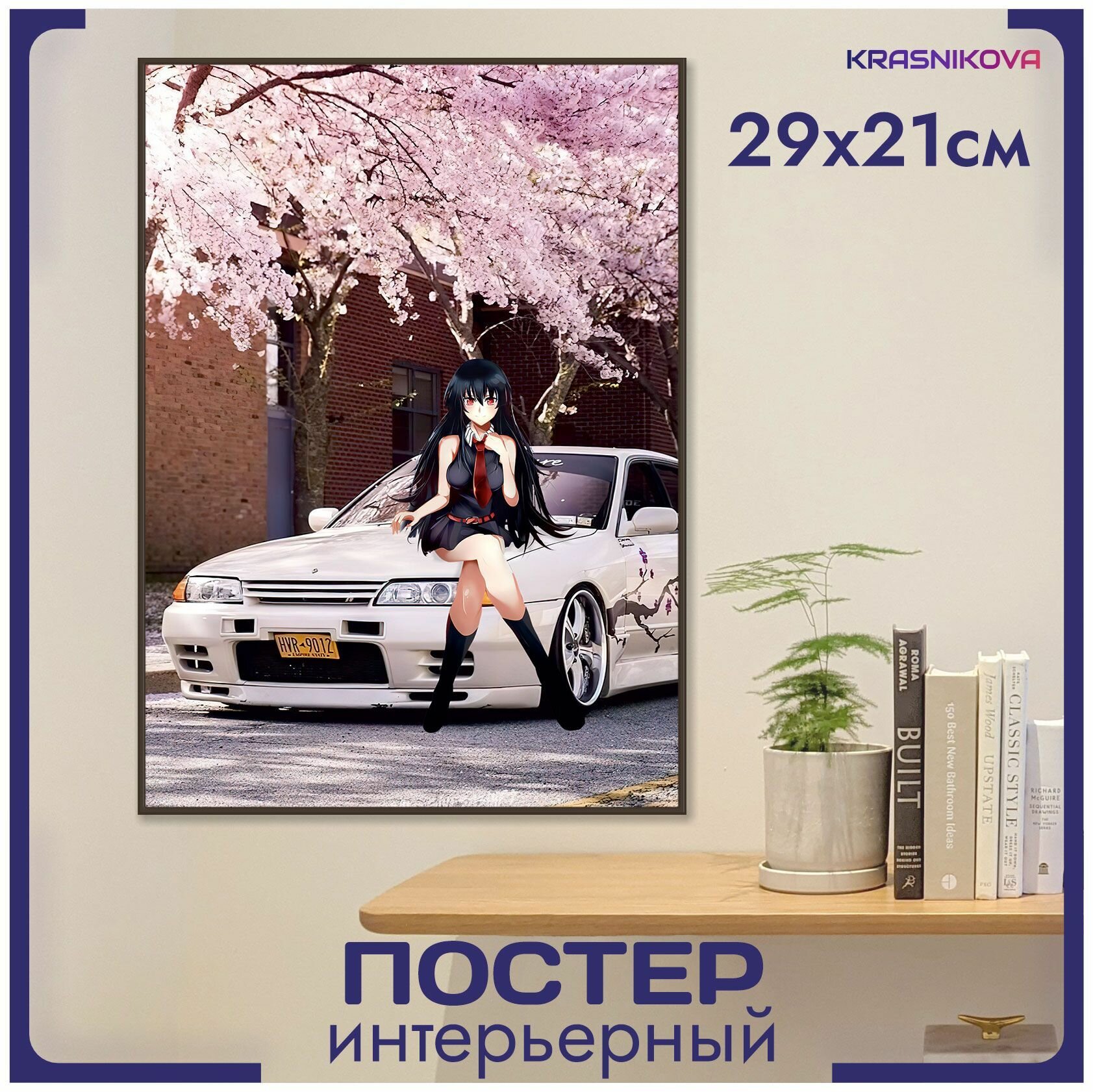 Постеры на стену аниме anime jdm сакура