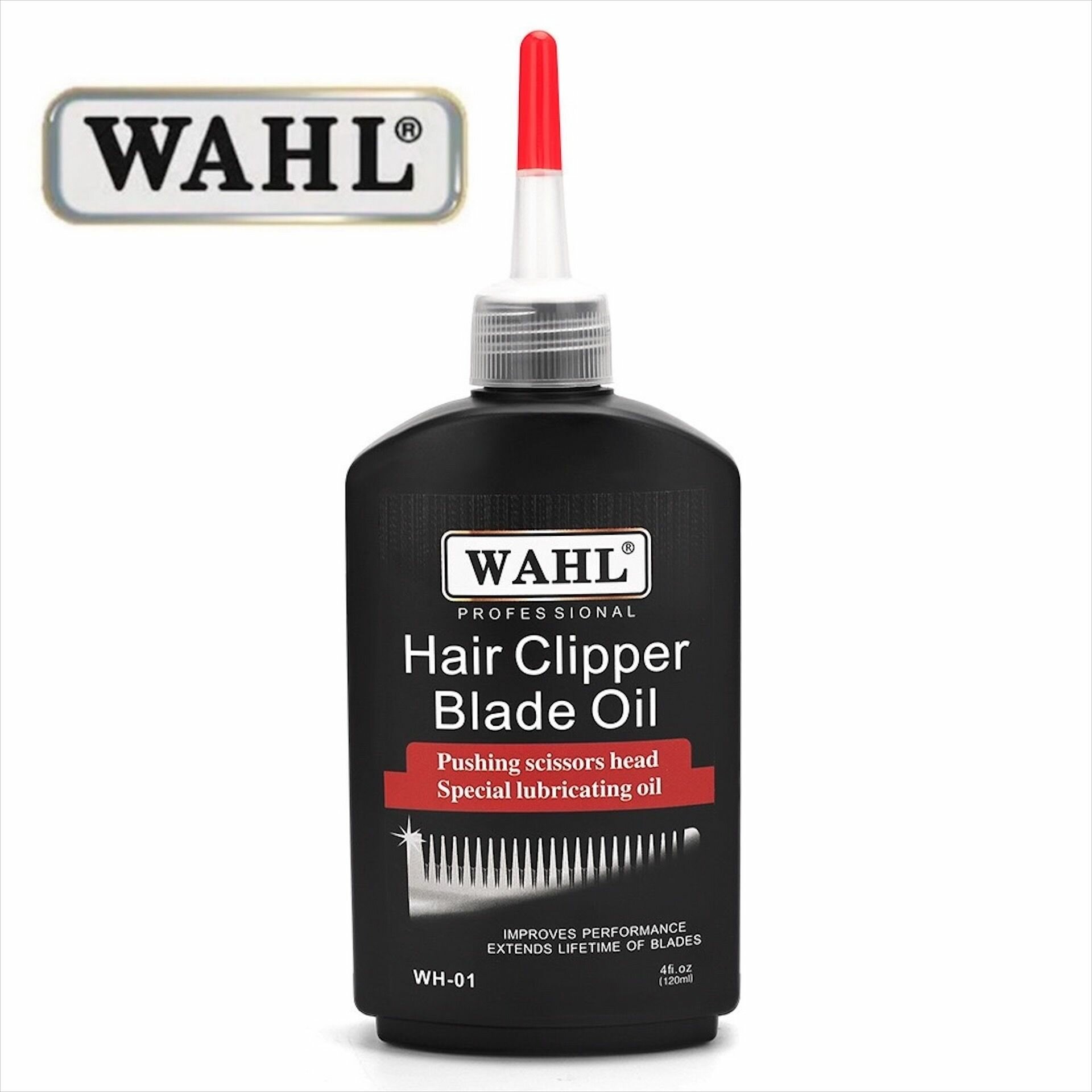 Масло WAHL Hair Clipper Blage Oil 120мл. профессиональное масло высшей очистки для смазки ножевых блоков и лезвий машинок для стрижки