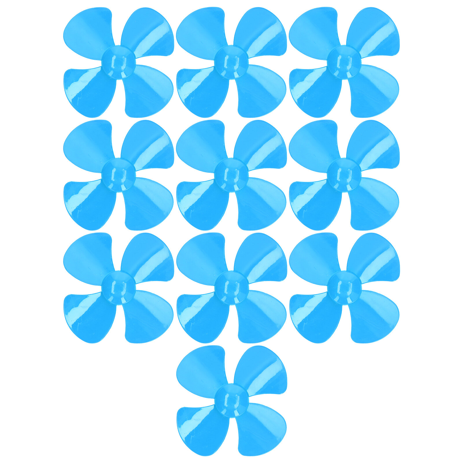 10 шт. Пропеллер 4 лезвия Сильные ветер прочные материалы легкий вес 40 -миллиметровый DIY Toy Car PropellerBlue