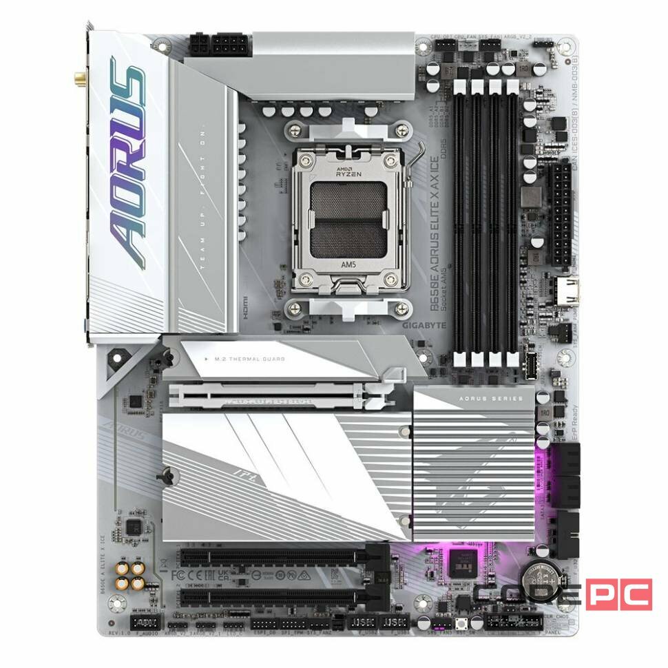 Материнская плата для персонального компьютера Gigabyte B650E AORUS ELITE X ICE