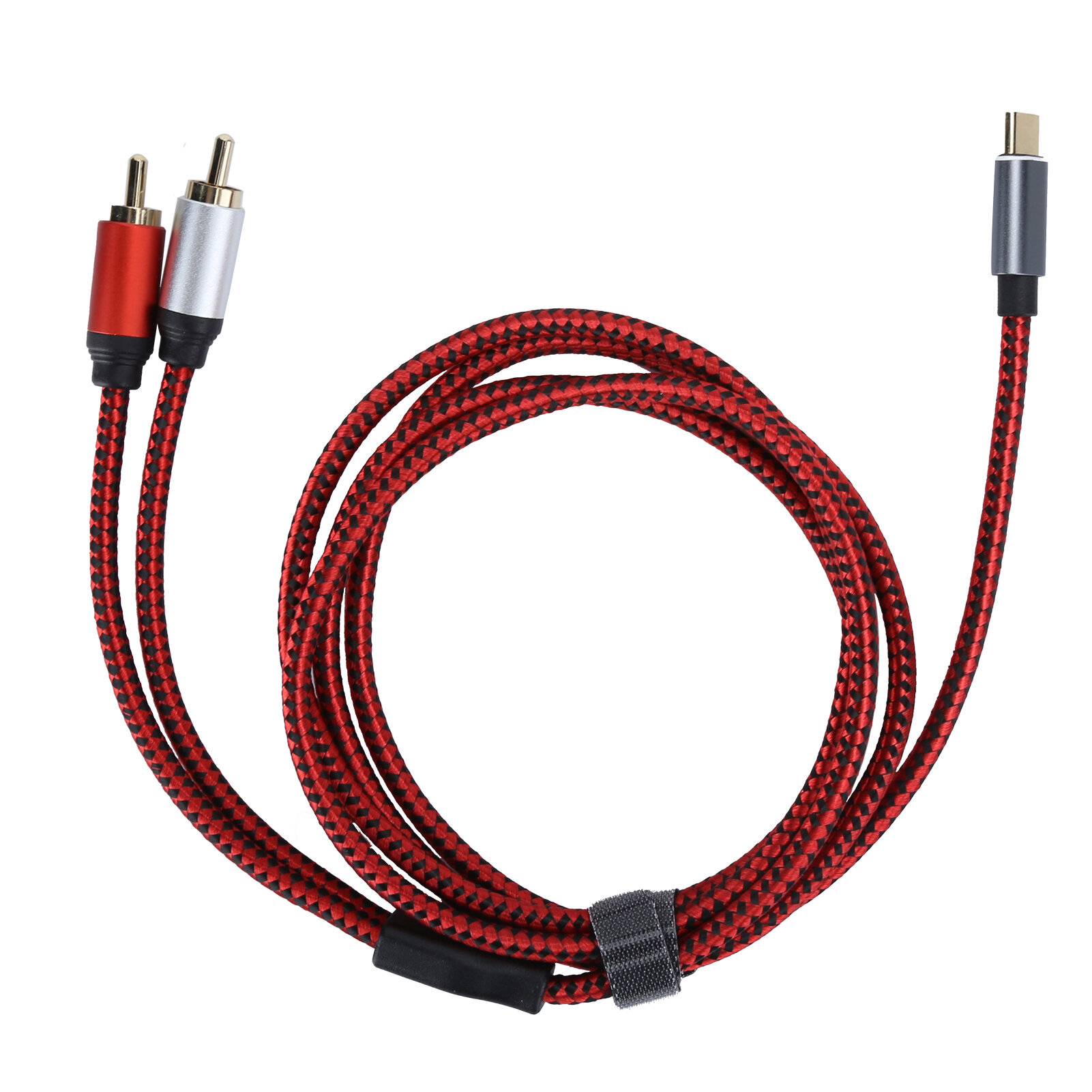 Позолоченный аудиокабель Type-C (M) - 2 RCA (M), для телефона, планшета, ноутбука, длина 1,5 м