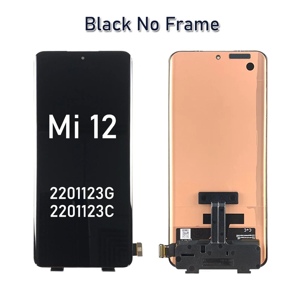6,28-дюймовый AMOLED-ЖК-дисплей для Xiaomi 12 2201123 G Дисплей Сенсорный экран Дигитайзер в сборе для Xiaomi 12X Mi 12S Замена ЖК-дисплея Mi 12 LCD