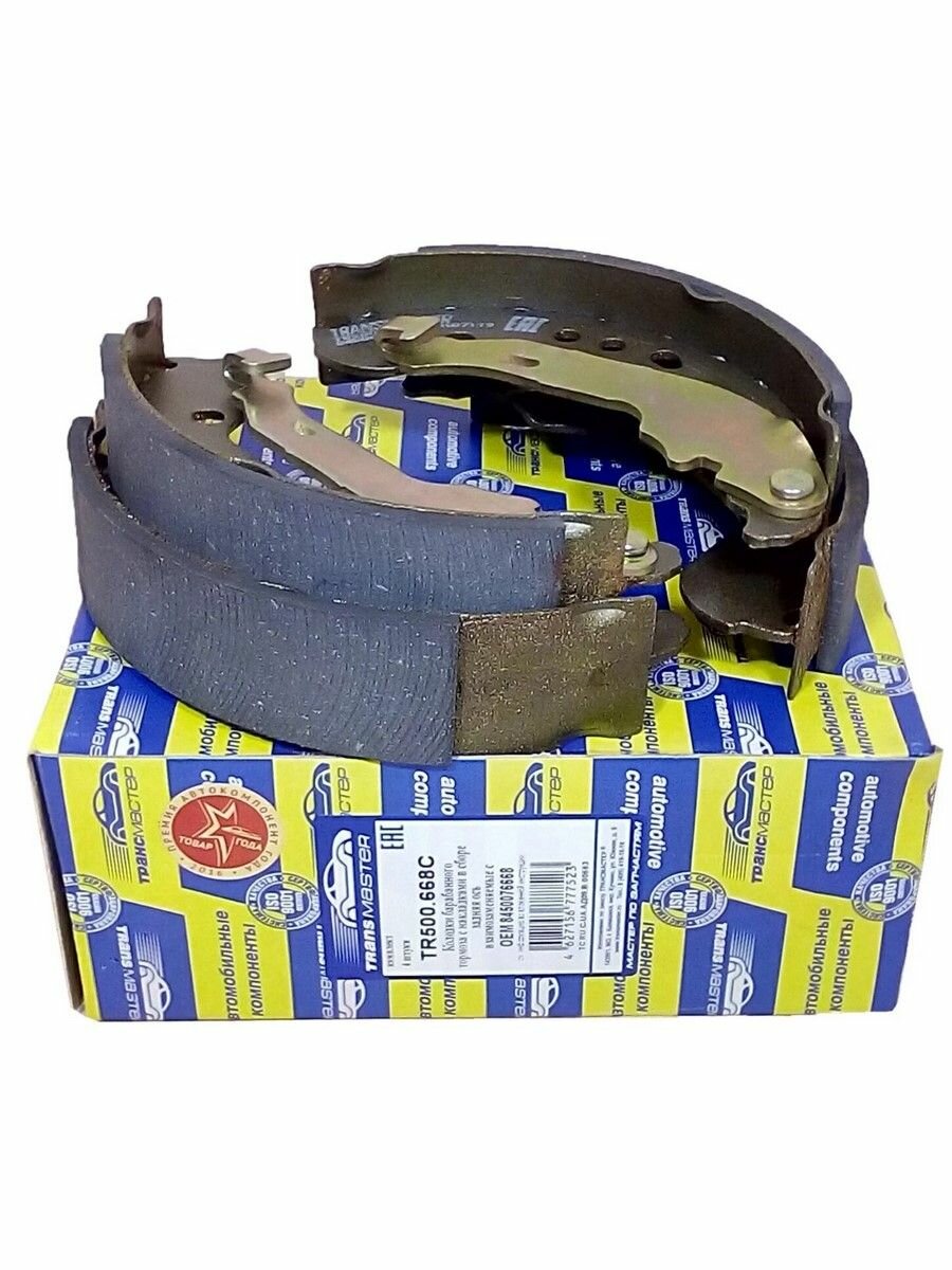 Колодки тормозные барабанные задние TRANSMASTER TR500668C для а/м Lada Vesta, Nissan Micra, Renault Clio