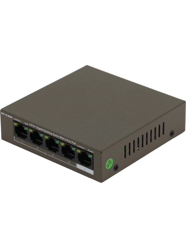 Коммутатор неуправляемый IP-Com G1105P-4-63W