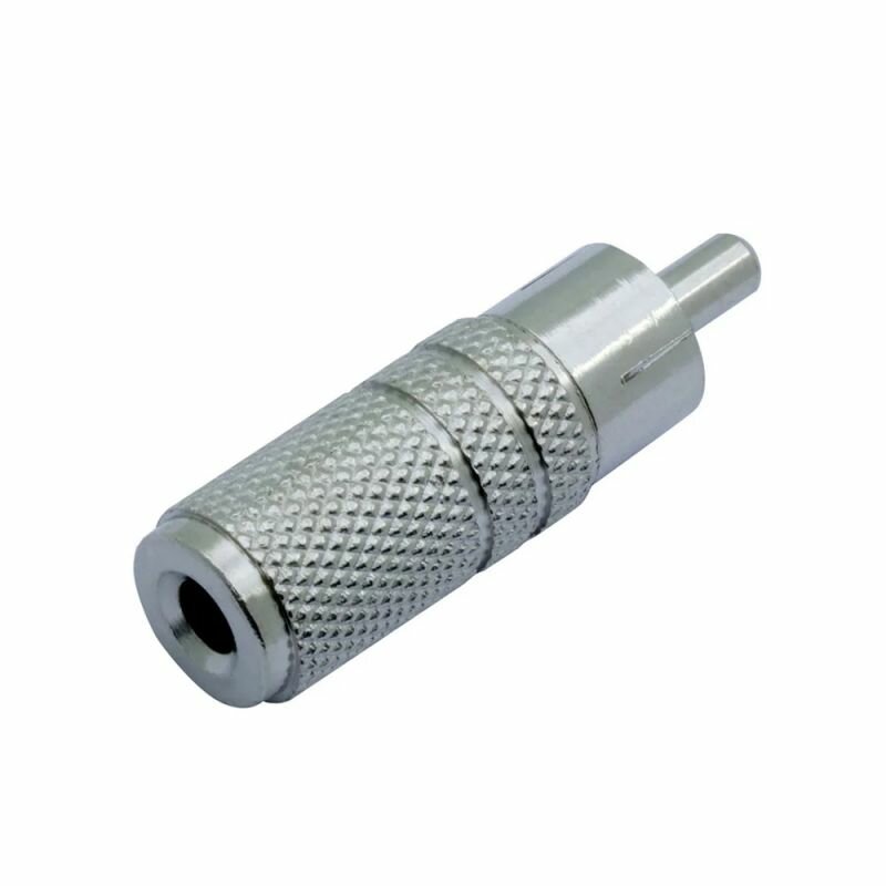1 шт. Металлический разъем Jack 3,5 мм Female to RCA Male Connector Audio Adapter для аудио-видео