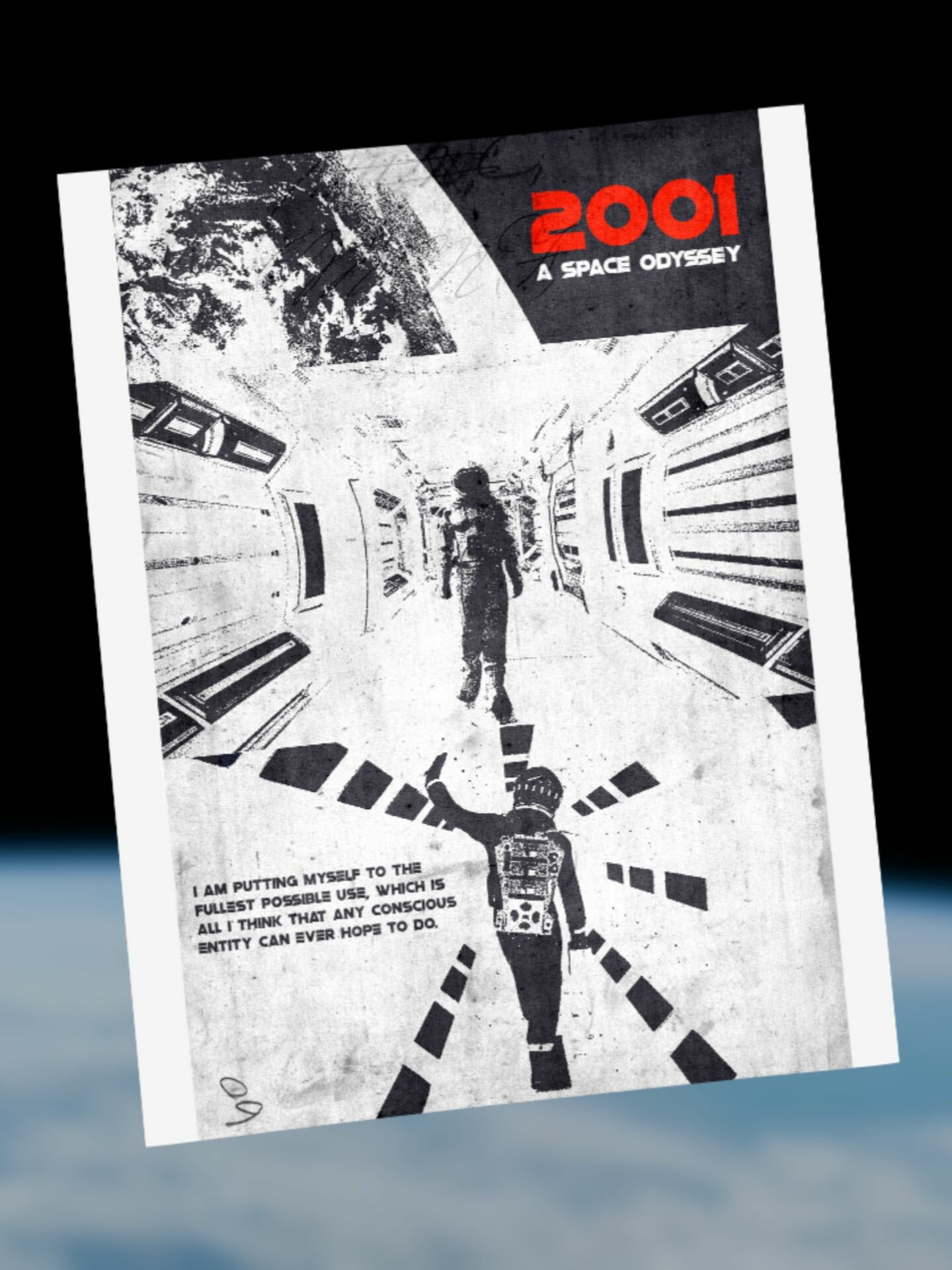 Постер pinterest "Космическая одиссея 2001", 29.7х42см, А3, глянцевый