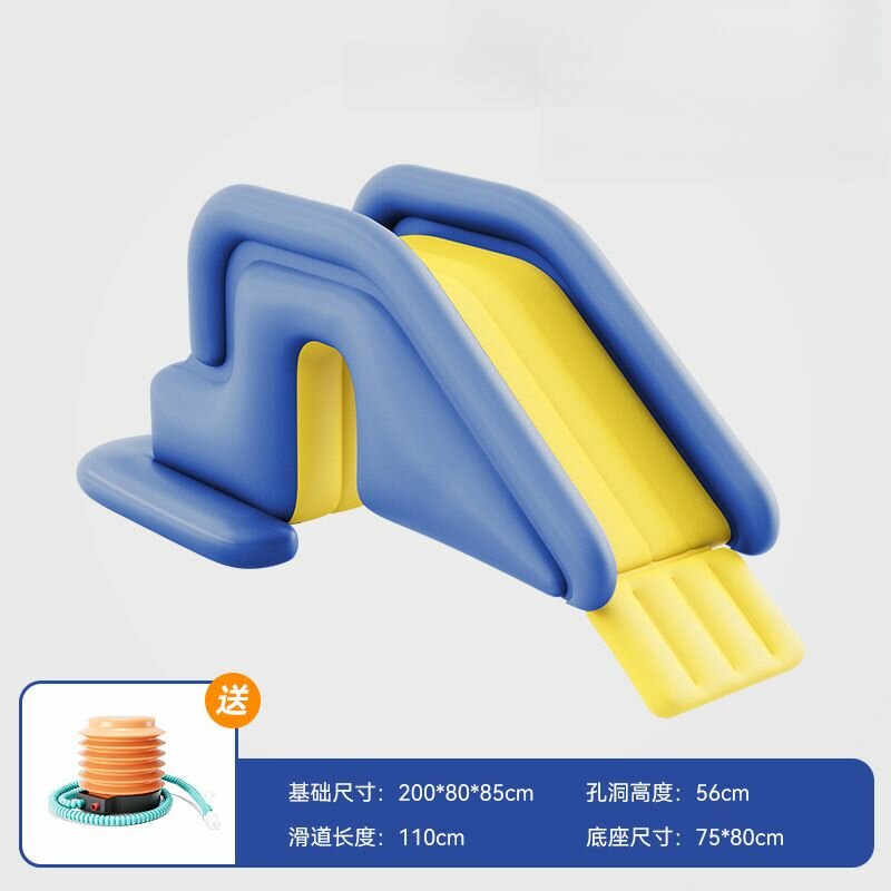 Надувные горки, надувные бассейны, синие