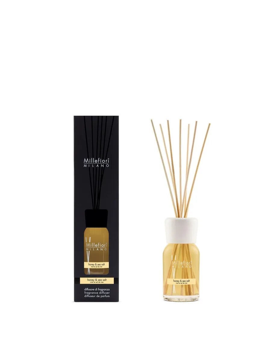 Millefiori Milano / Диффузор с палочками 100 мл Мёд и морская соль