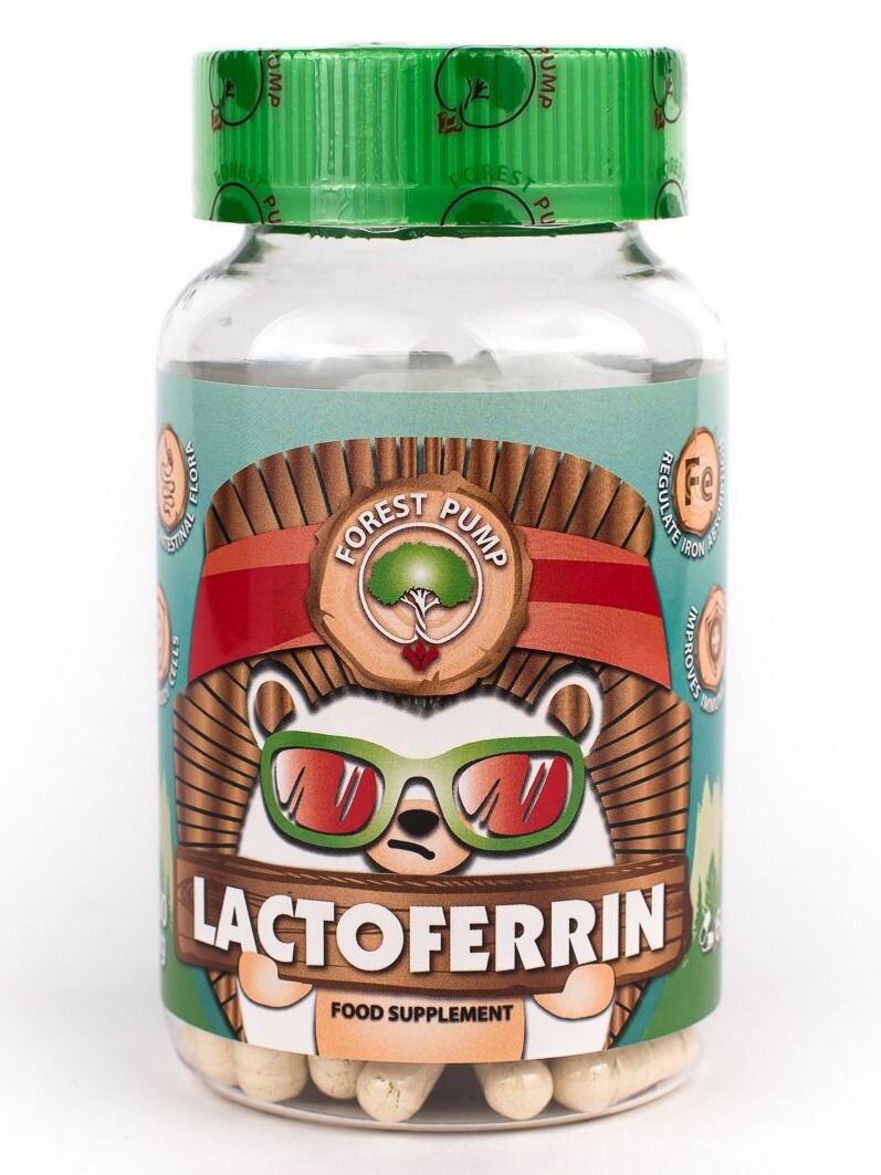 Лактоферрин Forest Pump 500 мг/Lactoferrin/Витамины для иммунитета/60 капсул