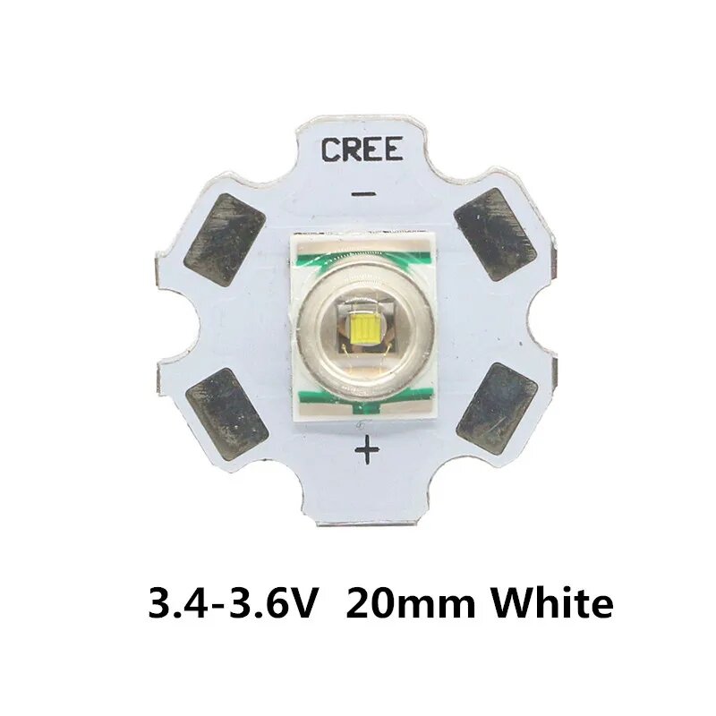 Светодиод ASMTLED Cree 7090 белый теплый белый 20mm White, 1 шт.
