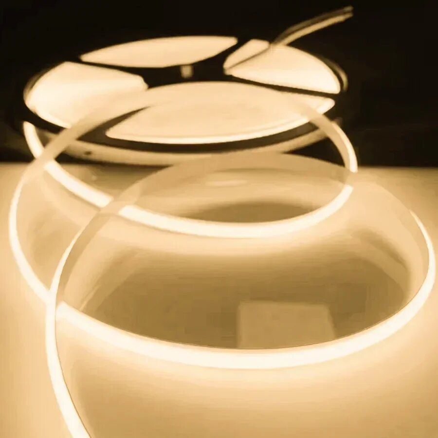 Светодиодная лента COB 220 В 0,5–10 м Гибкая лента Smart IC Не требуется драйвер Высокая яркость 240 светодиодов Линейное освещение RA95 Теплый ледяной синий