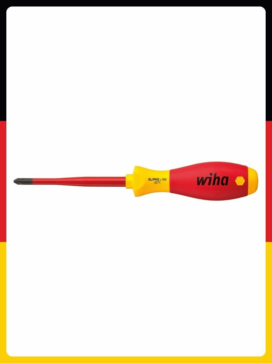 Отвертка Wiha SoftFinish electric slimFix electric PlusMinus/Phillips SL/PH1 x 80 мм