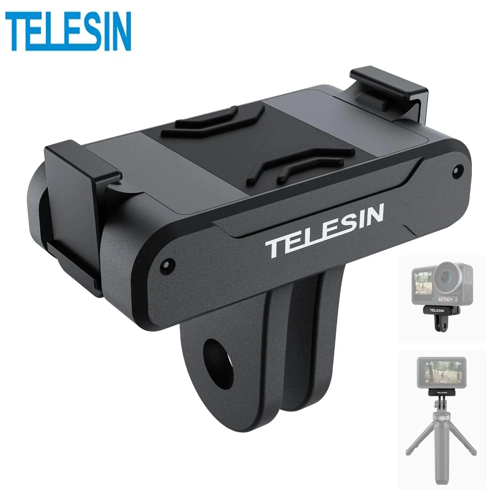 Держатель для DJI Action 3 TELESIN Two Claw Adapter 1