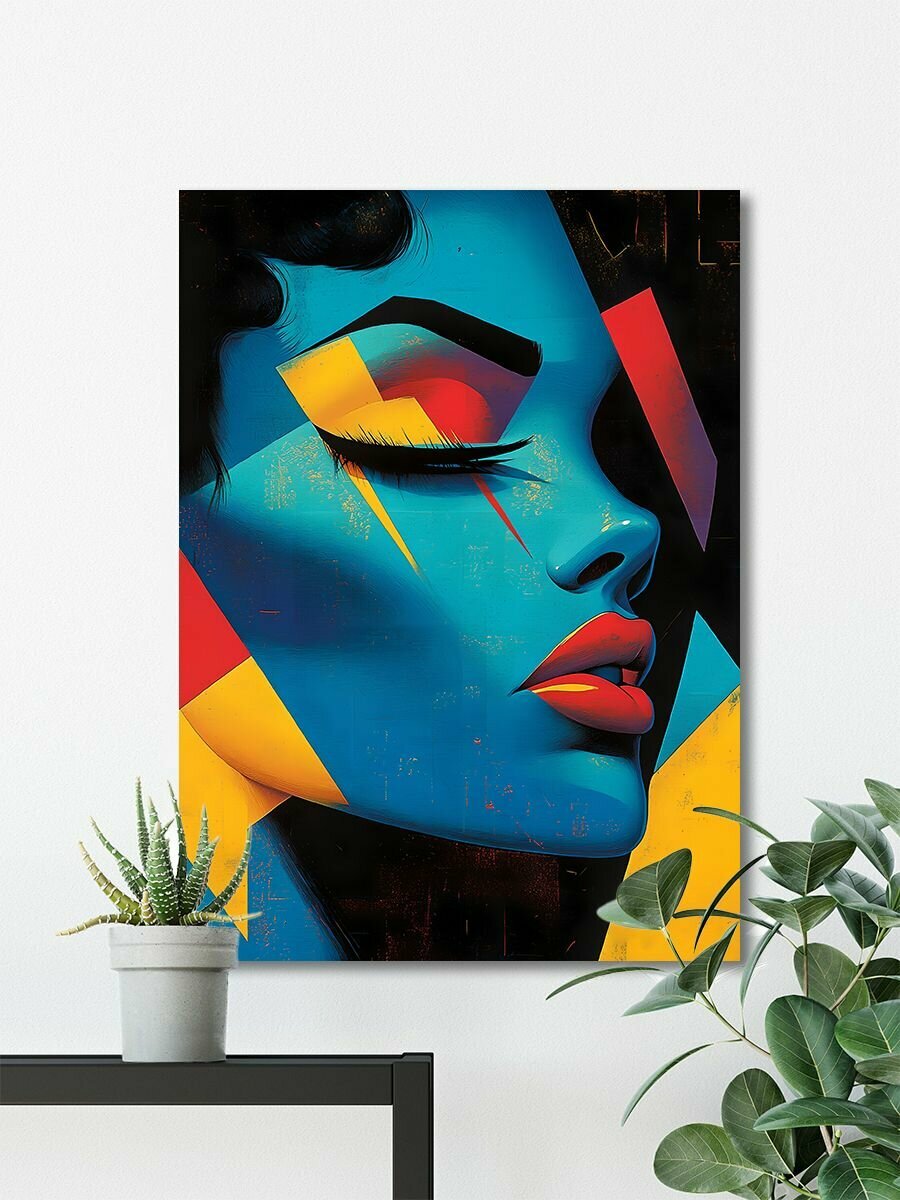 Абстракция / портрет, картина интерьер, картина 30х40 см.