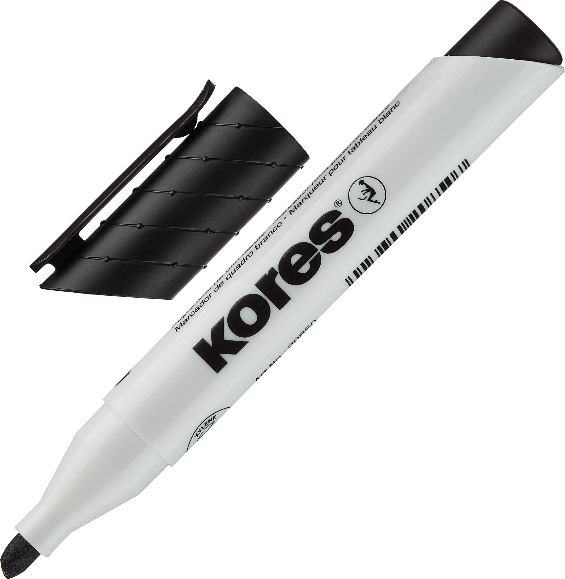 Маркер для белой магнитной доски Kores, стираемый, на спиртовой основе, линия 3-5 мм, 1 шт