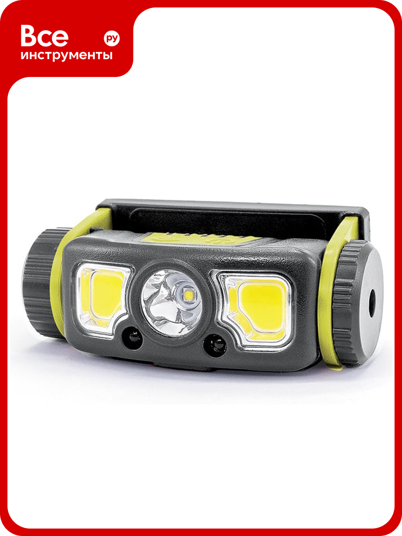 Фонарь яркий ЛУЧ LH-400 "Cobra PRO" налобный CREE 200лм +COB 230лм, Li-ion 2600mAh 4606400106302