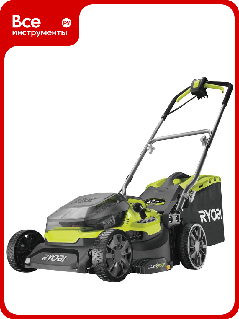 Газонокосилка Ryobi RY18LMH37A-250, Способна работать не только от аккумулятора, но и от электросети