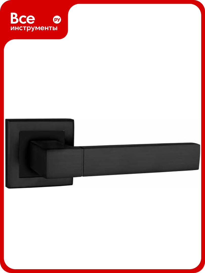 Раздельная ручка PUNTO K. QL52. STYLE (STYLE QL) BL-24 черный 41743, установки в межкомнатные