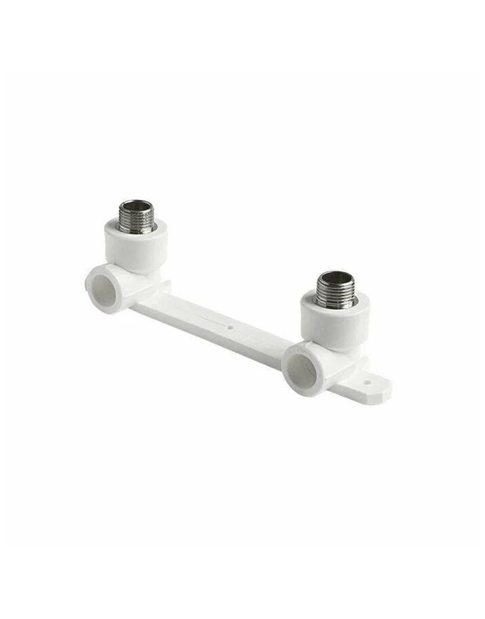 Планка PP-R монтажная белая Дн 25х1/2" НР под смеситель с водорозетками PRO VALFEX 10124220-PRO