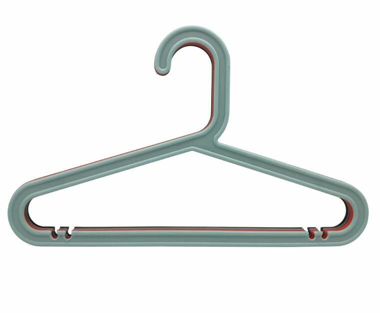 Плечики детские Spaceo 34x20.5x1.5 см пластик цвет разноцветный