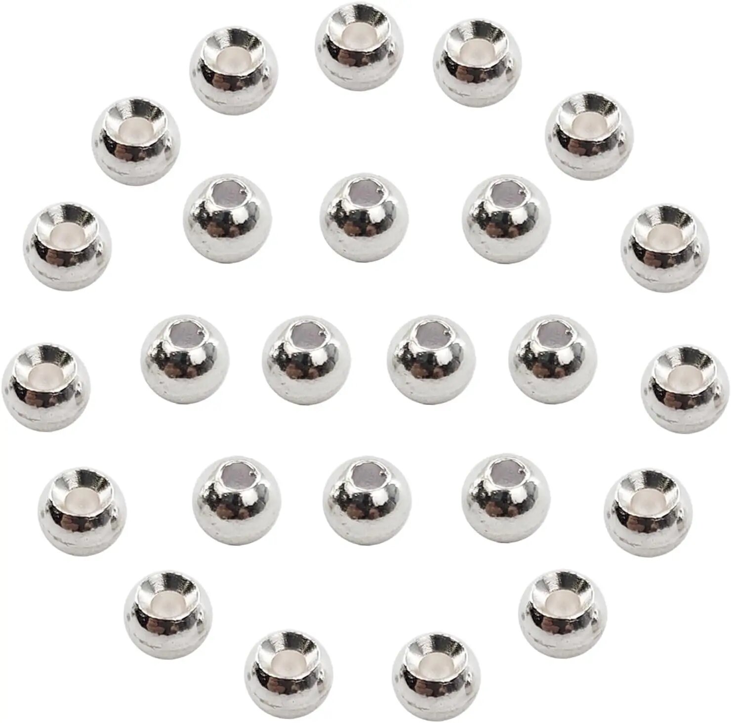 Бусины для завязывания мушек Eupheng, 25 шт, бусины для завязывания мушек, головка для нимфа, рыболовные материалы, аксессуары для рыбалки, 16 цветов/5 размеров